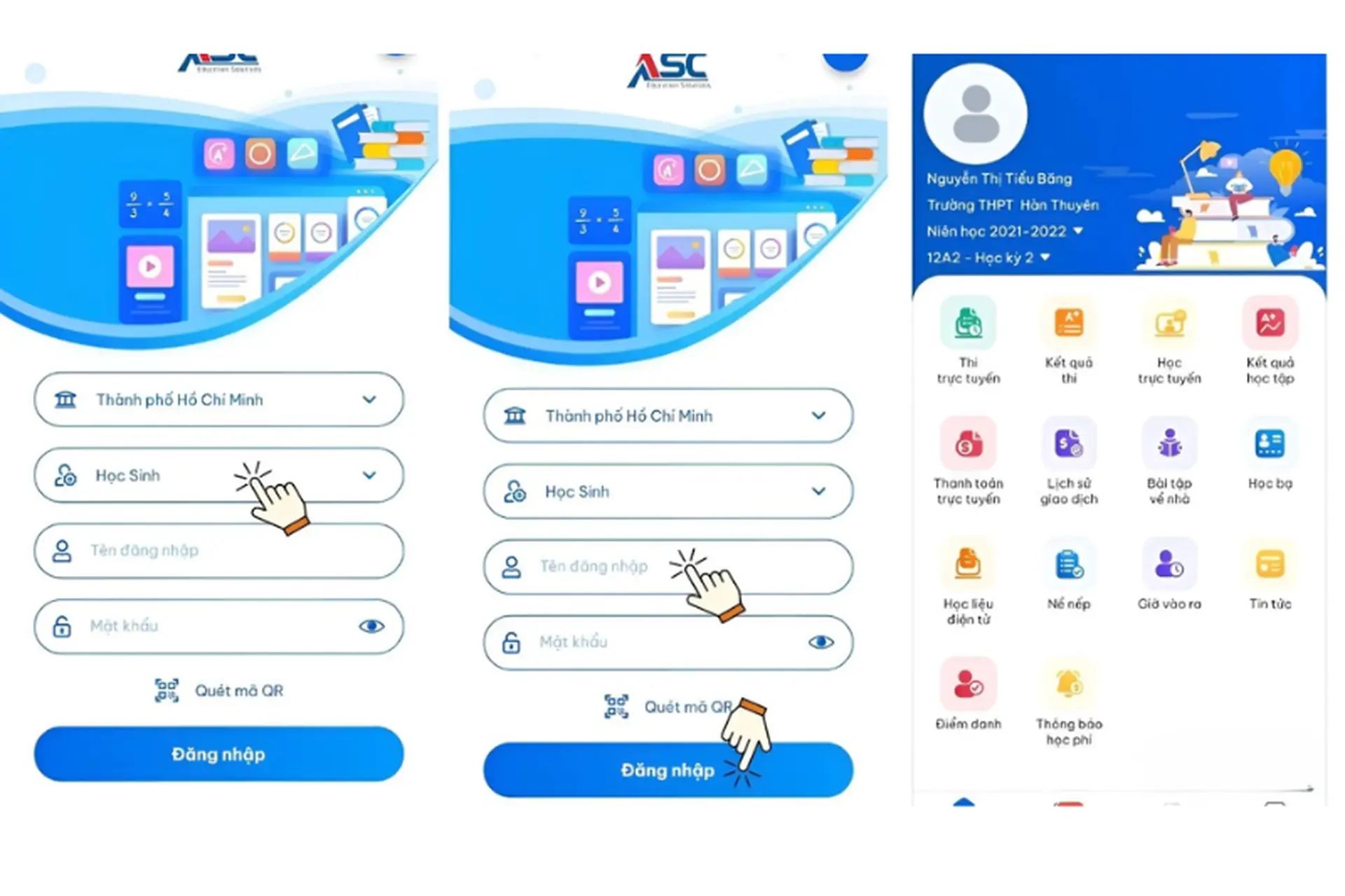 ASC-School - Hướng dẫn đăng nhập và sử dụng ASC-School từ A-Z