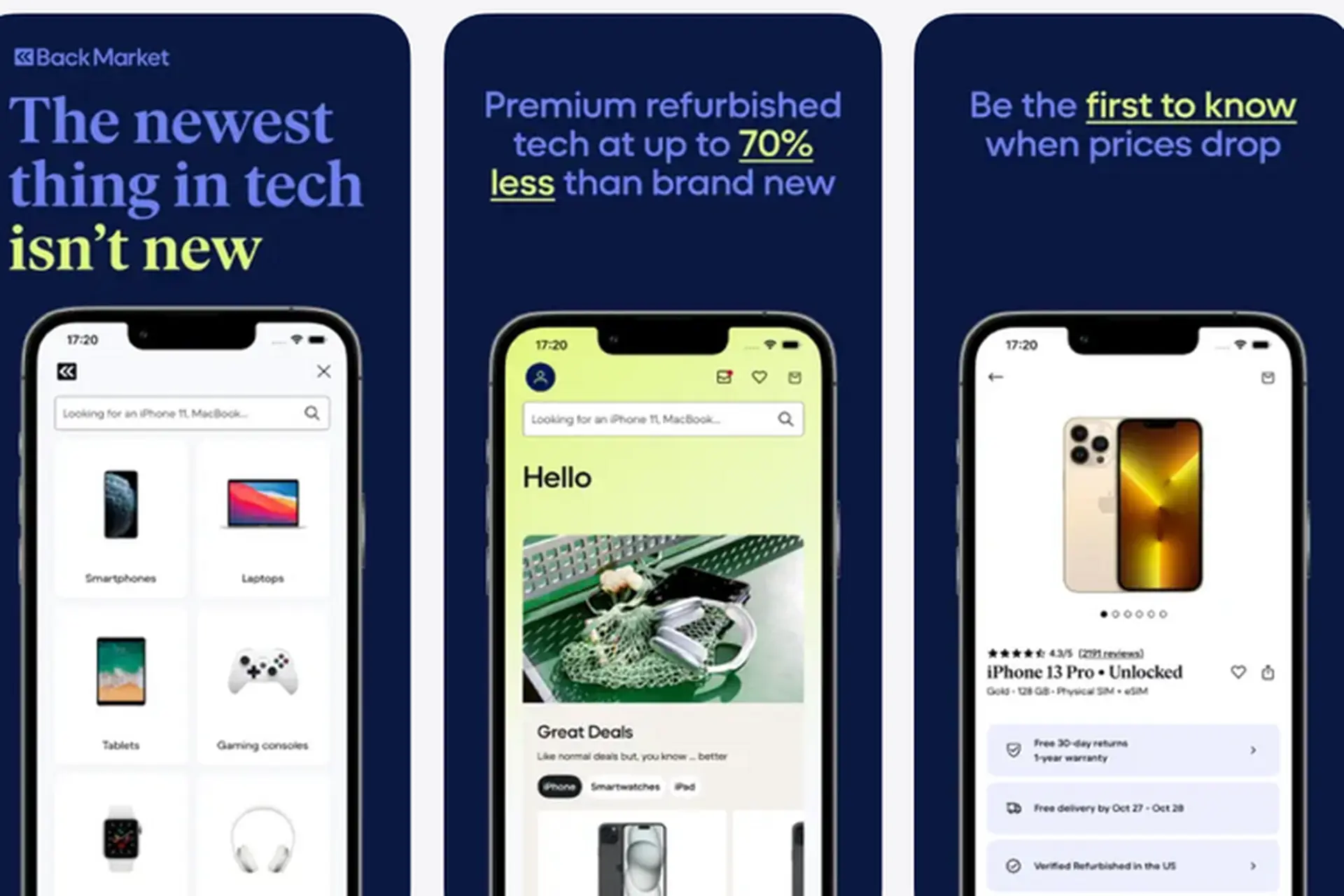 Ứng dụng Back Market: Thị trường trao đổi các sản phẩm công nghệ tân ...