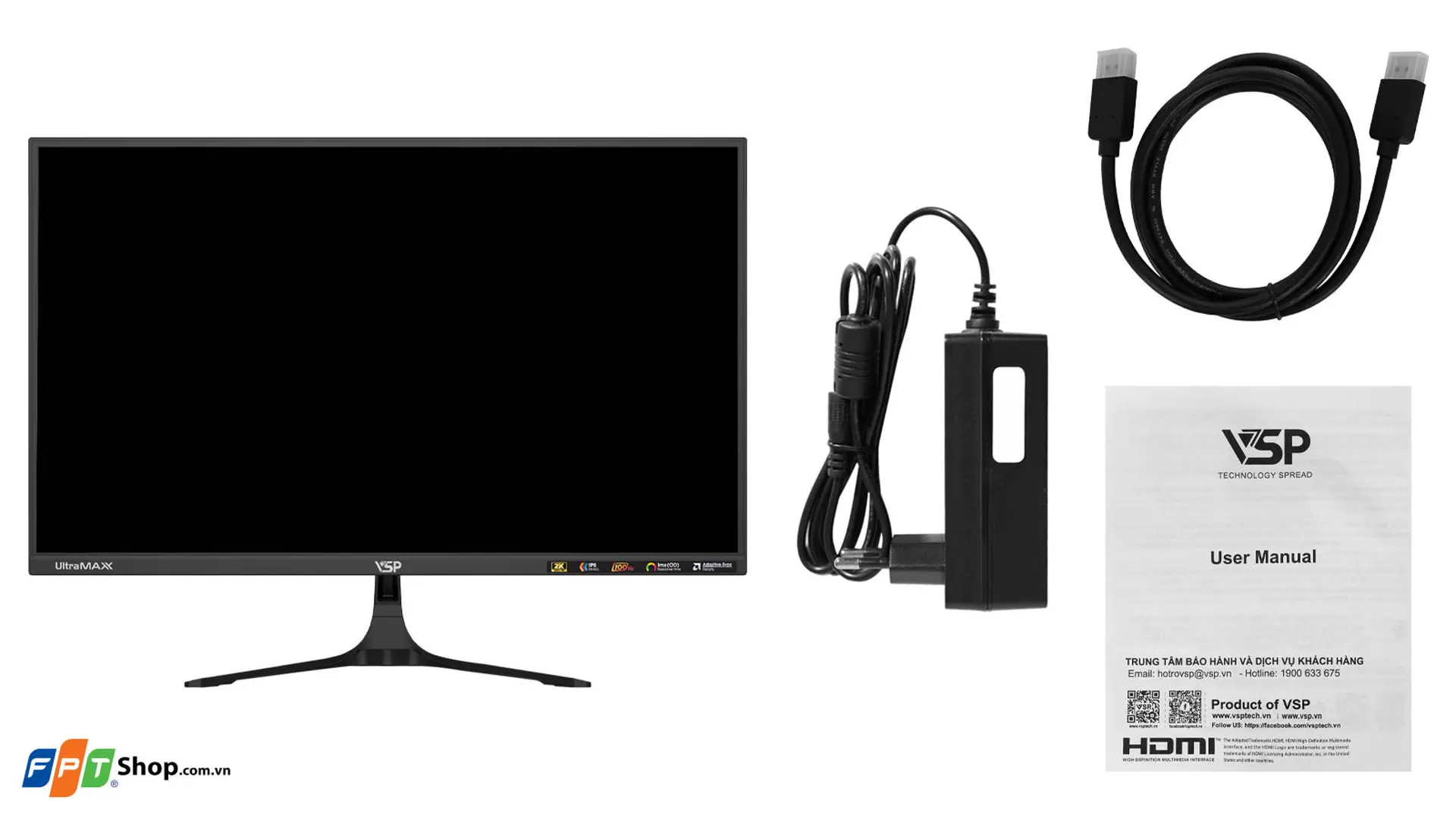 Màn hình Gaming VSP G2710Q1/27 inch 2K /IPS 100Hz chính hãng, giá rẻ