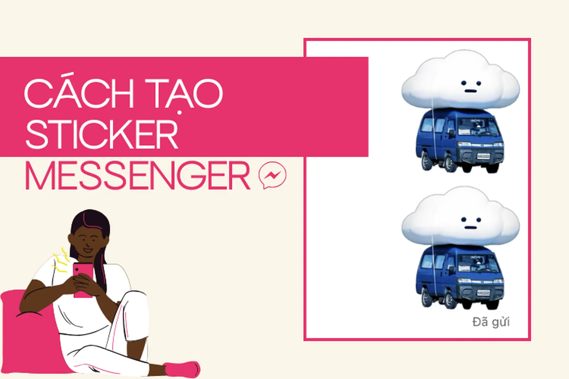 Cách tạo sticker Messenger độc đáo, cá nhân hóa cuộc trò chuyện