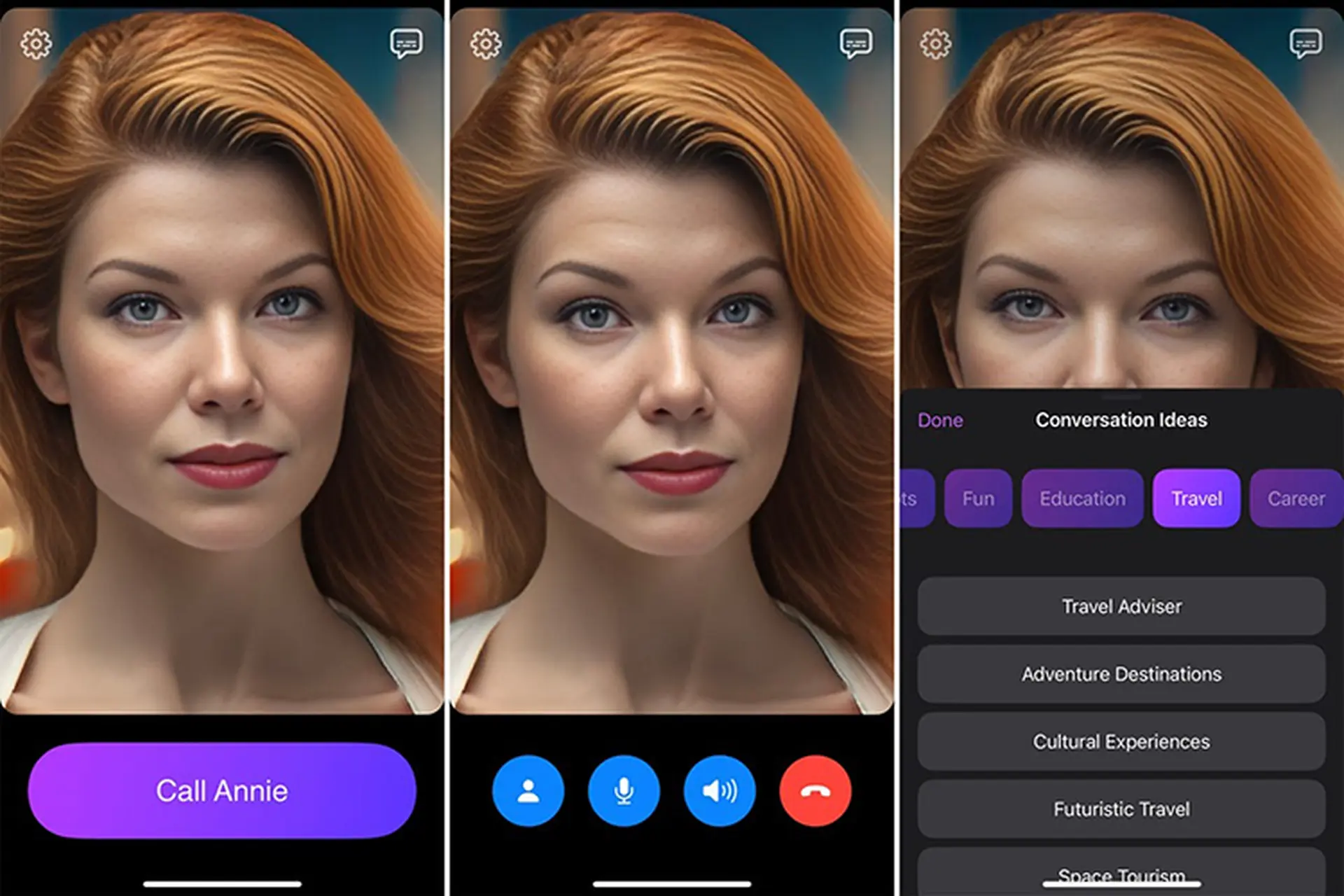 Call Annie: Ứng dụng cho phép người dùng video call với AI
