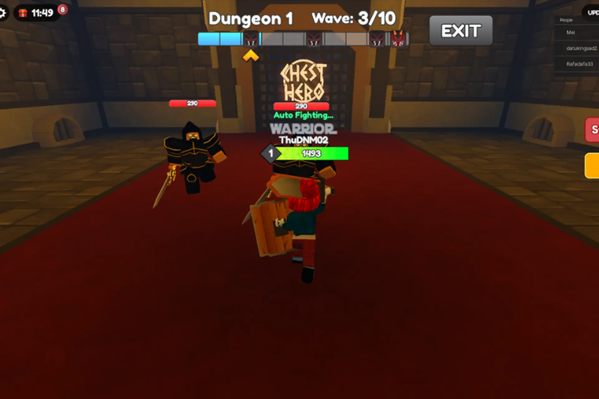 Nâng cấp trang bị với code Chest Hero Simulator mới nhất 2025