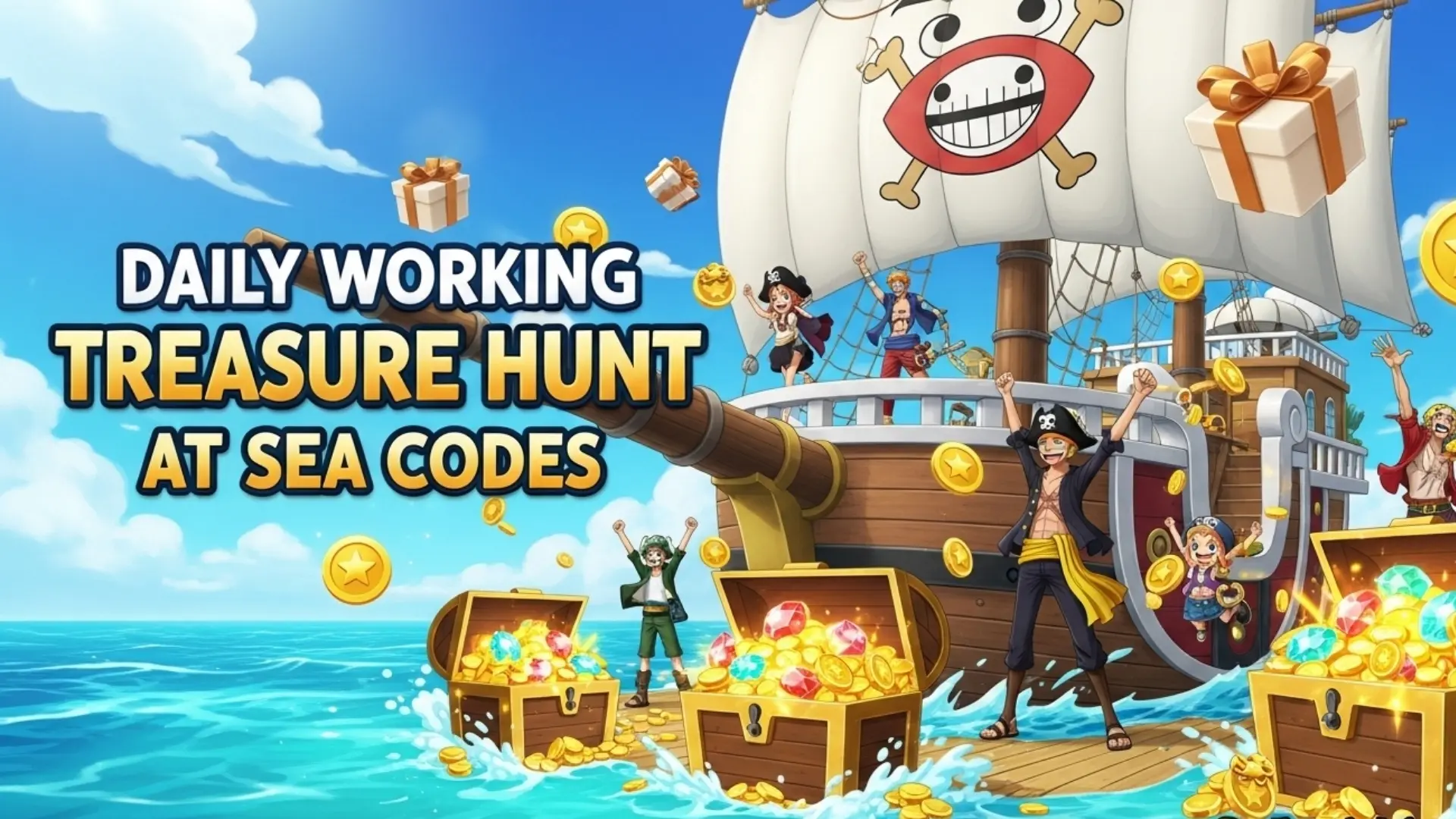Nhận phần thưởng từ code Treasure Hunt at Sea 2026