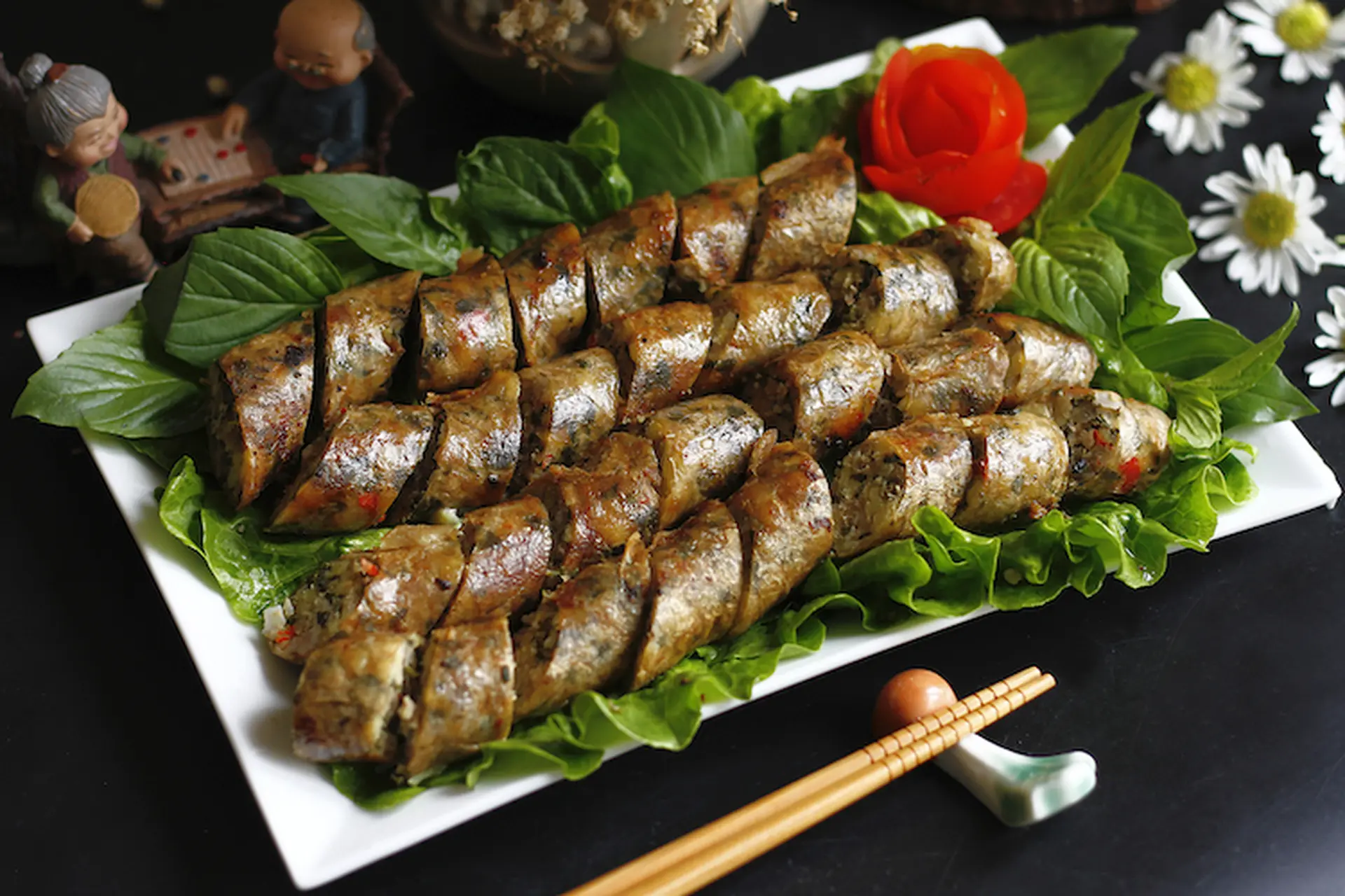 Bí quyết làm dồi sụn nướng giòn ngon, đậm vị tại nhà đơn giản ai cũng ...