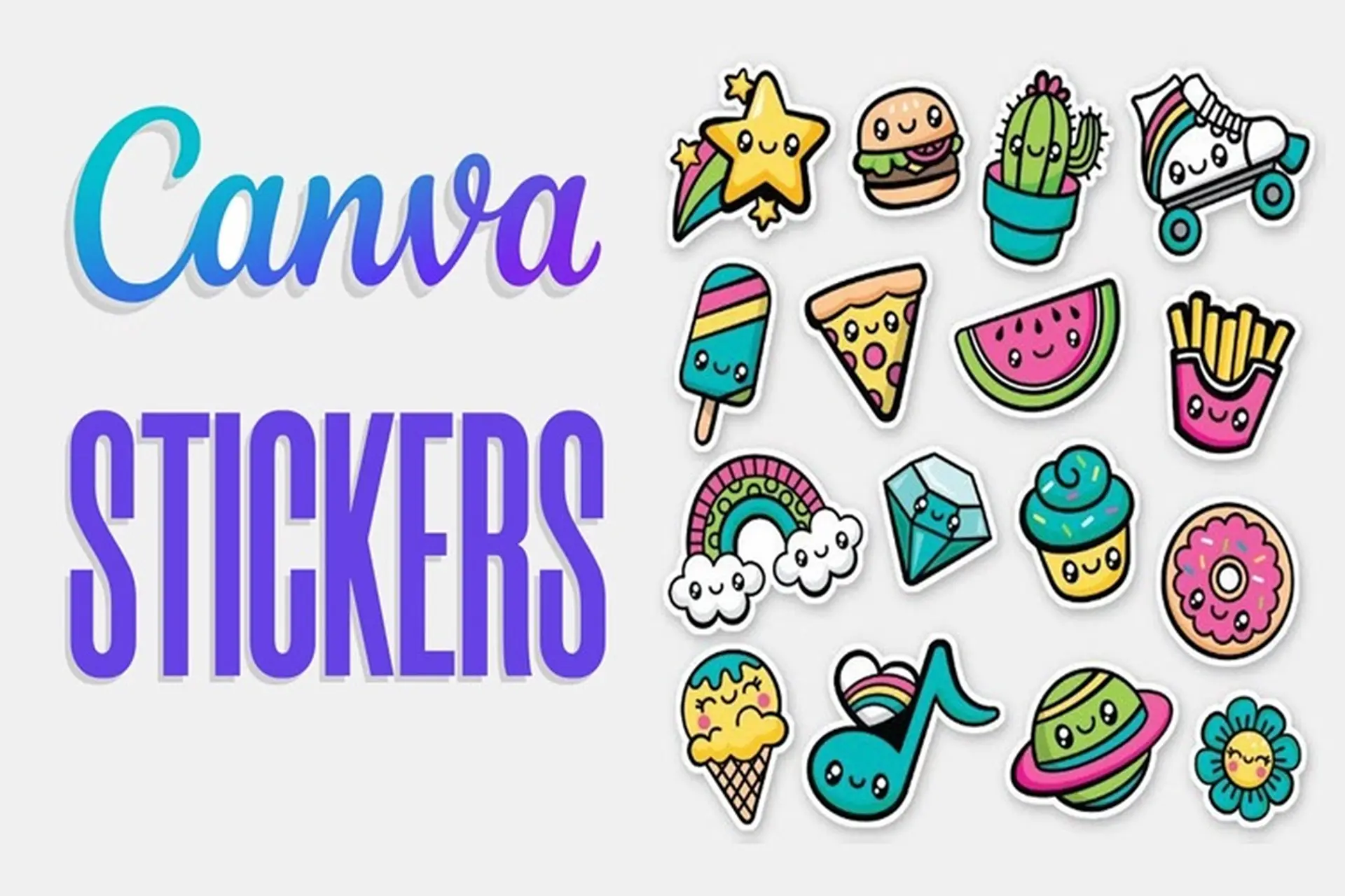 Tìm hiểu về hình sticker và cách tạo hình sticker với Canva