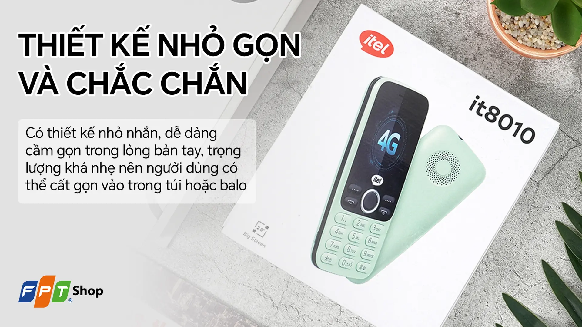 Điện thoại Itel IT8010 4G - Chính hãng, giá siêu rẻ