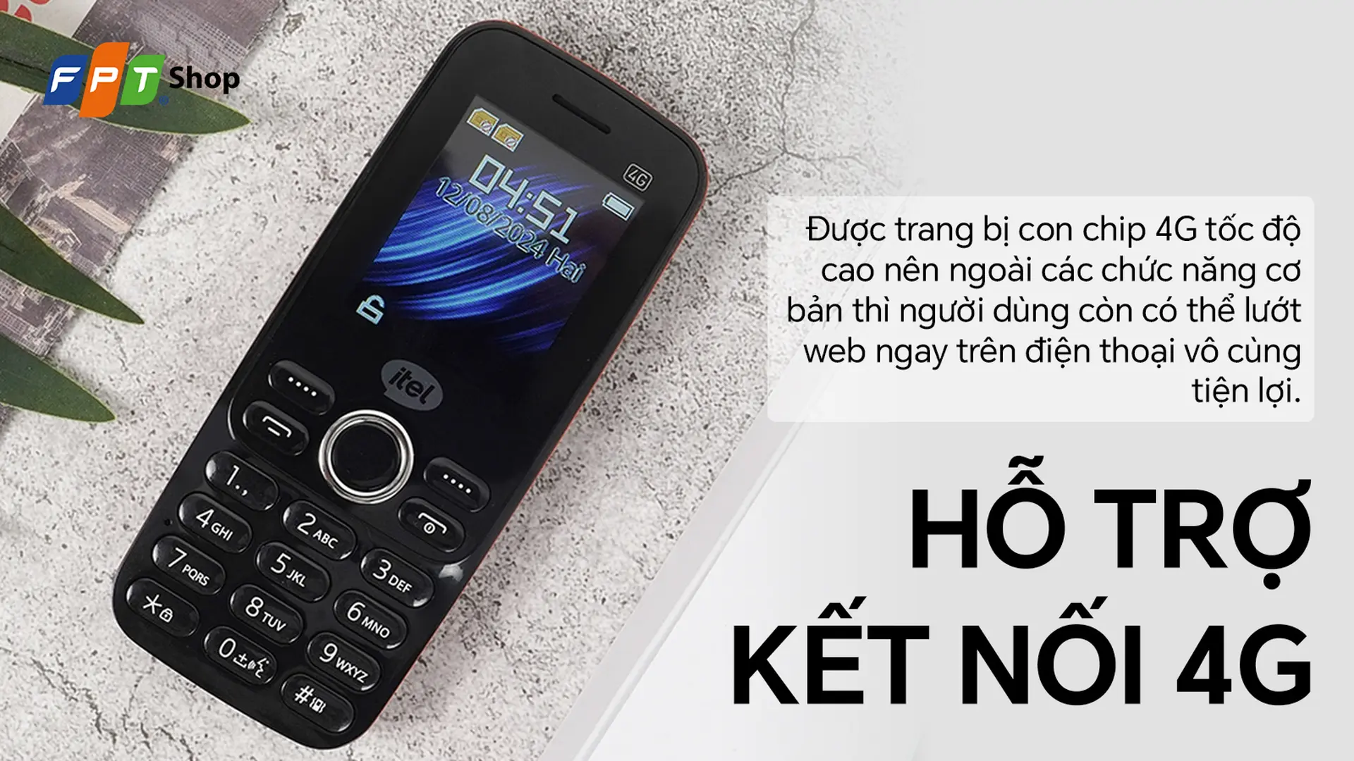 Điện thoại Itel IT8010 4G - Chính hãng, giá siêu rẻ