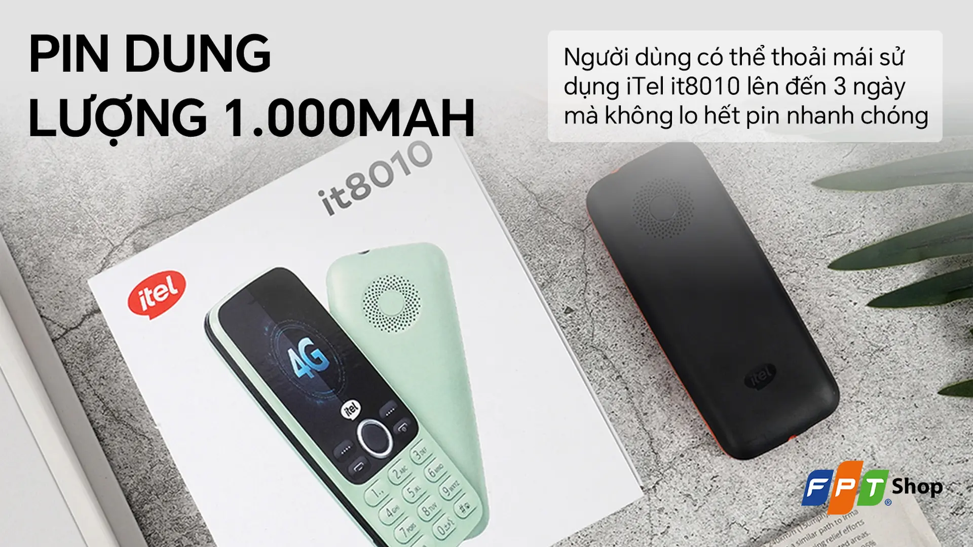 Điện thoại Itel IT8010 4G - Chính hãng, giá siêu rẻ