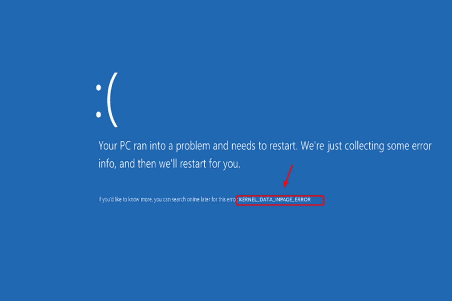 Tìm hiểu lỗi Kernel Data Inpage Error và hướng dẫn cách sửa lỗi chi tiết