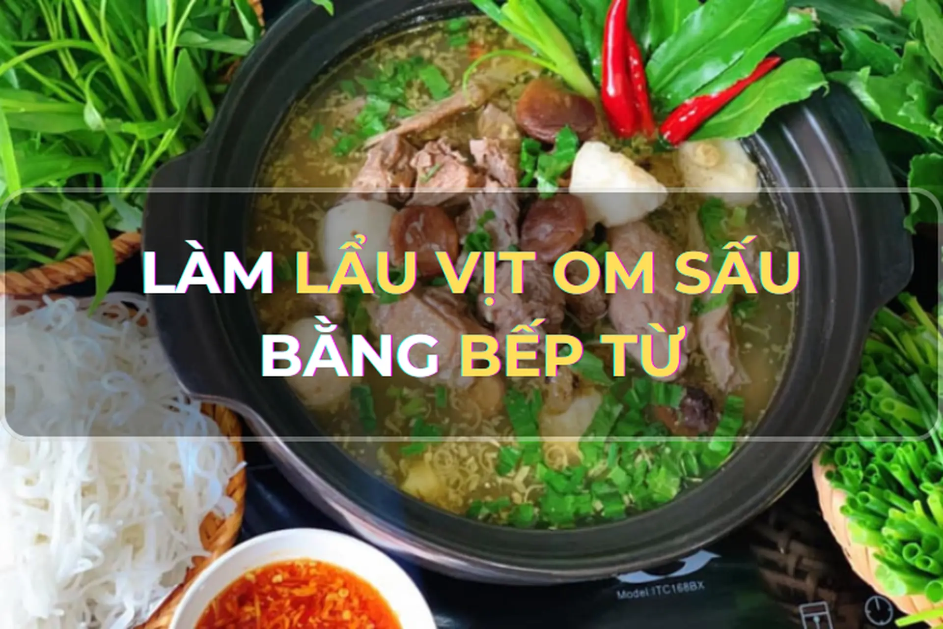 Hướng dẫn bạn cách làm lẩu vịt om sấu bằng bếp từ siêu thơm ngon và ...