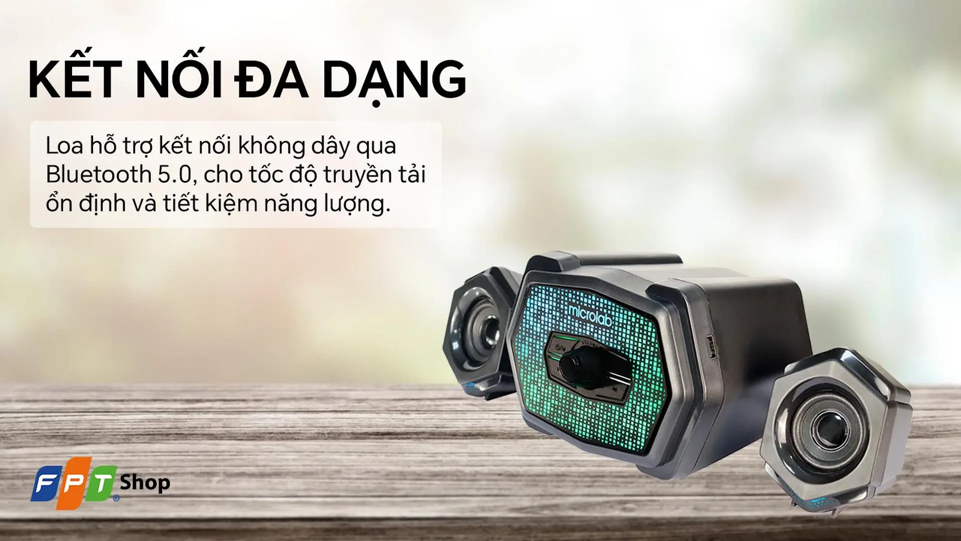 Loa dàn 2.1 Microlab U220 | Âm thanh rõ nét, nhỏ gọn, giá rẻ