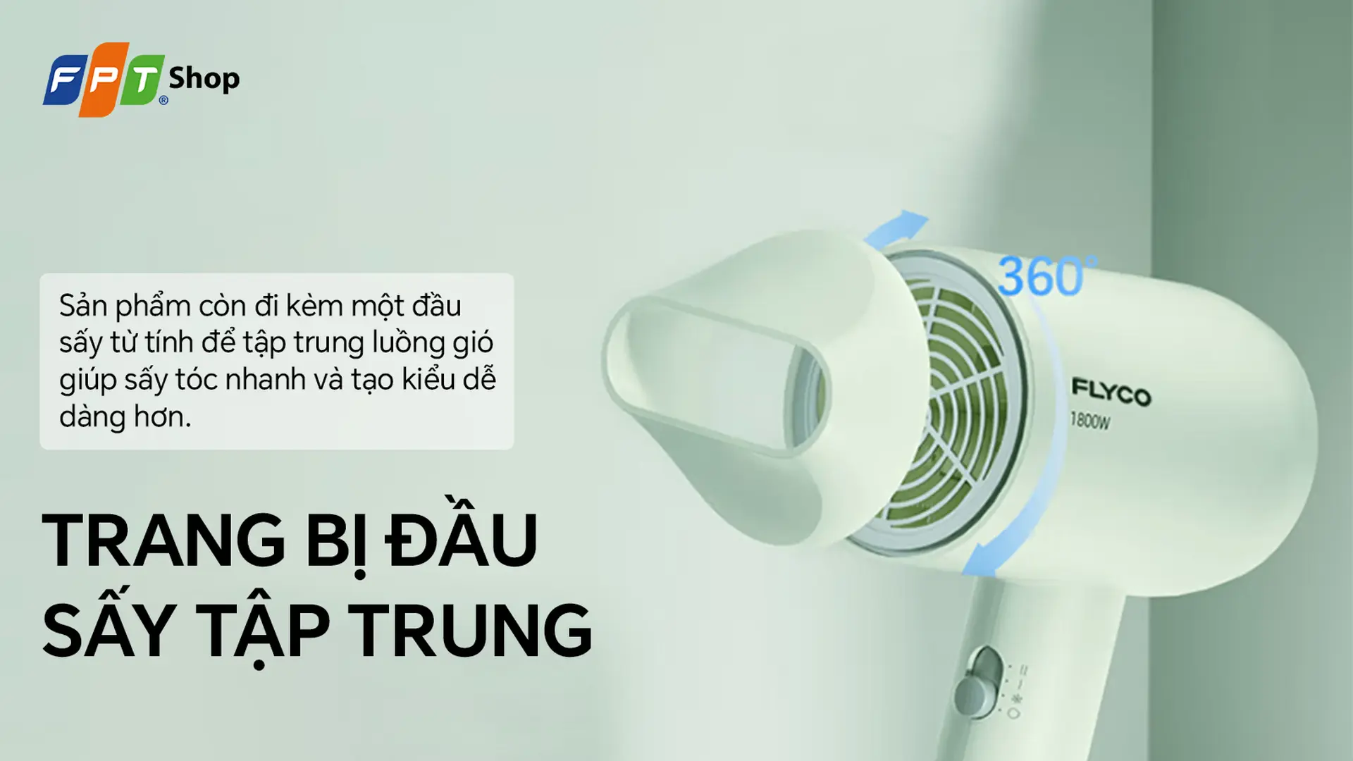 Máy sấy tóc Flyco FH1622VN giá tốt | BH 24 tháng, giao ngay