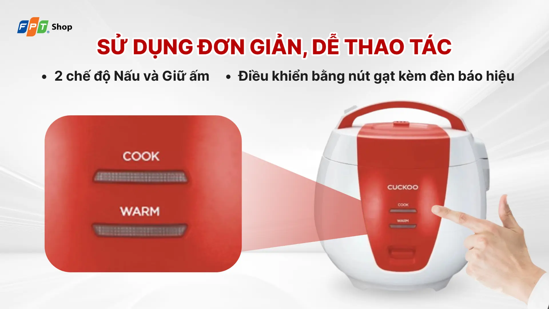 Nồi cơm điện Cuckoo 1.08 lít CR-0690/RDVNCV giá rẻ