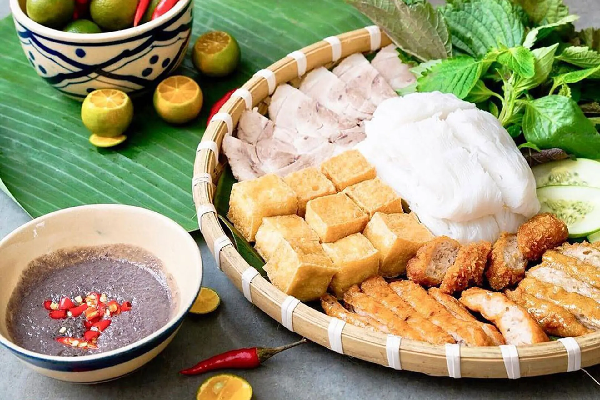 Các loại rau ăn bún đậu mắm tôm chuẩn vị Bắc, làm say lòng thực khách