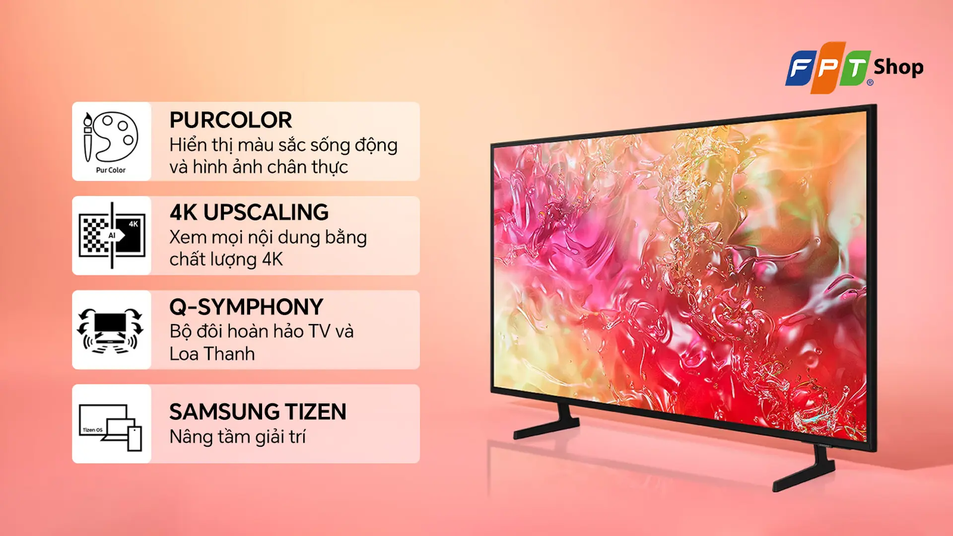Smart Tivi Samsung UA43DU7000 4K 43 Inch giá tốt, giao ngay