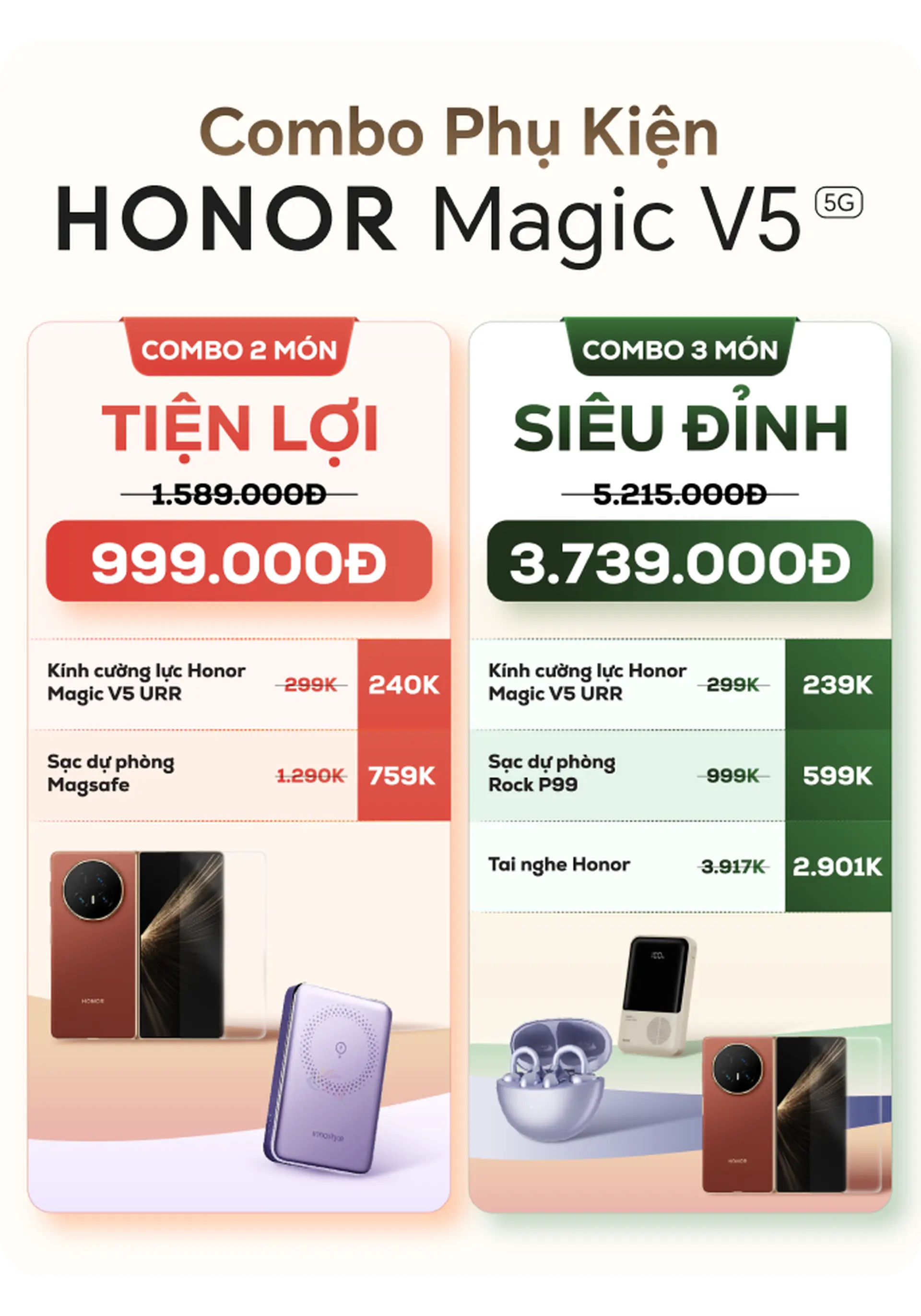 Honor Magic V5 giá tốt, quà 10 triệu, cho trải nghiệm tại nhà