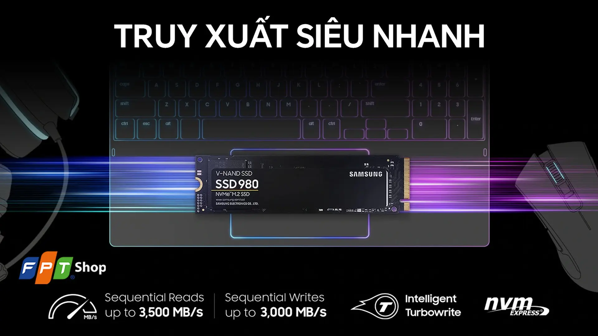 SSD Samsung 980 1TB MZ-V8V1T0BW chính hãng, giá rẻ