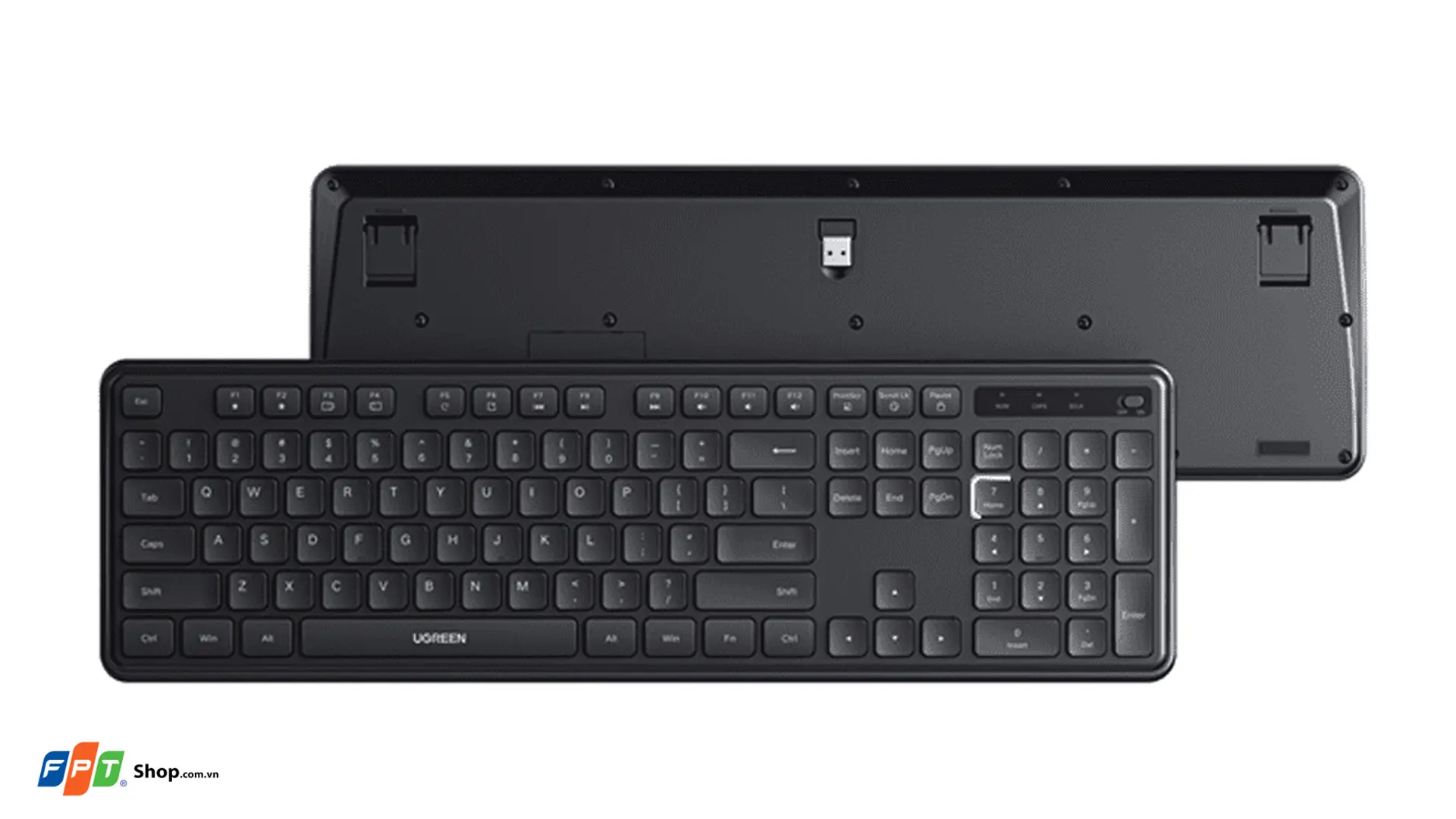 Bàn phím không dây Ugreen K331| Mỏng nhẹ, thao tác êm ái