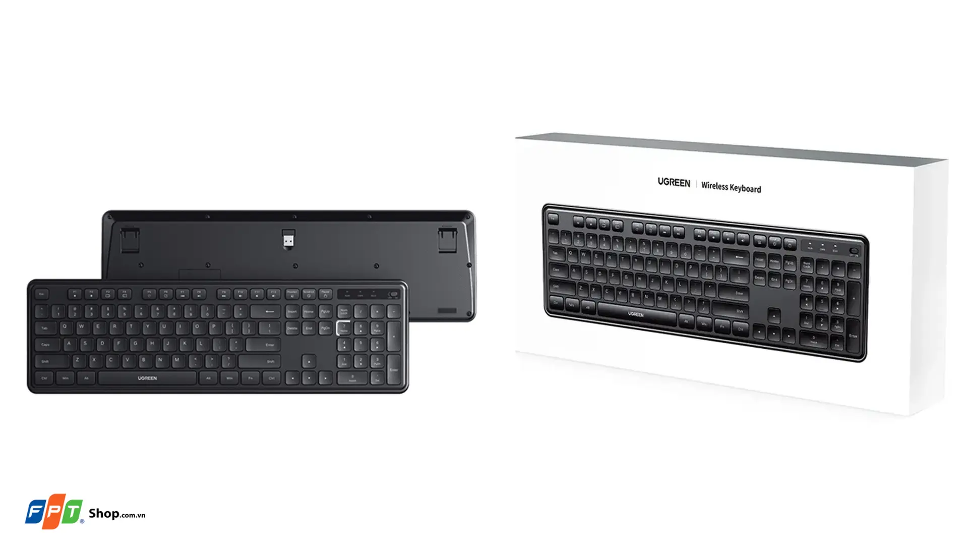 Bàn phím không dây Ugreen K331| Mỏng nhẹ, thao tác êm ái