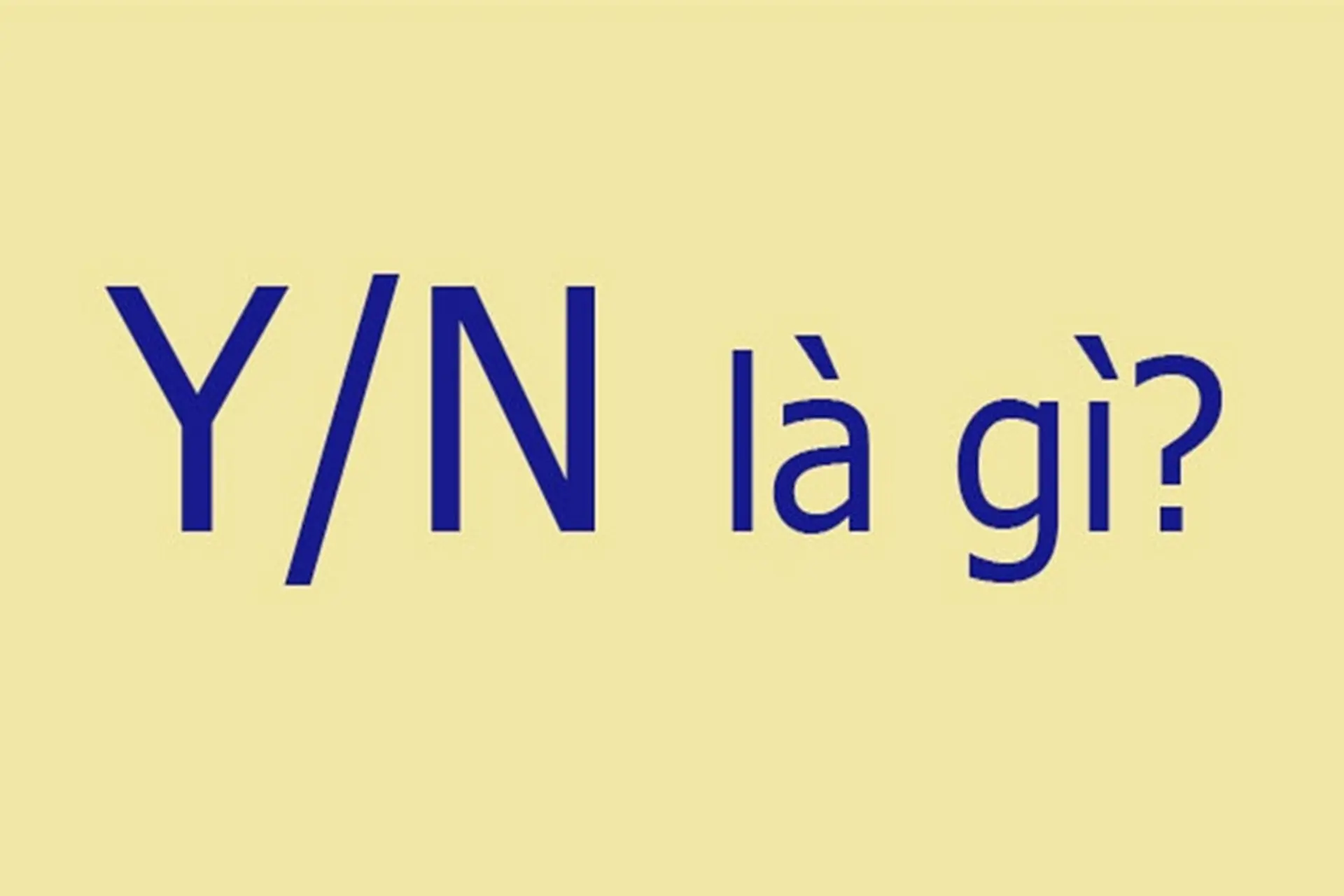Y/n có ý nghĩa gì trên mạng xã hội và bạn có biết hết các cách sử dụng ...