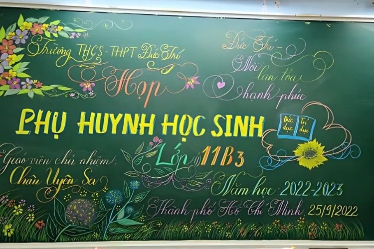 Bí quyết trang trí bảng họp phụ huynh điểm nhấn ấn tượng, độc đáo