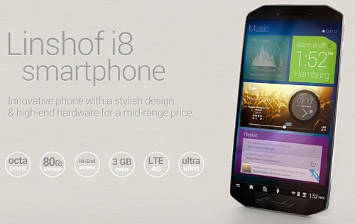 Điện thoại Linshof i8 sở hữu chip 8 nhân mạnh mẽ và mức giá tầm trung