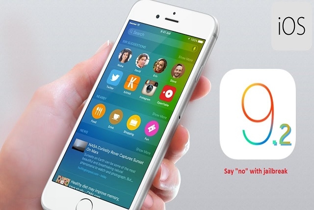 Cập nhật iOS 9.2 nói không với Jailbreak