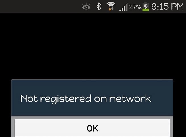 Nguyên nhân và cách khắc phục lỗi Not registered on network trên thiết ...