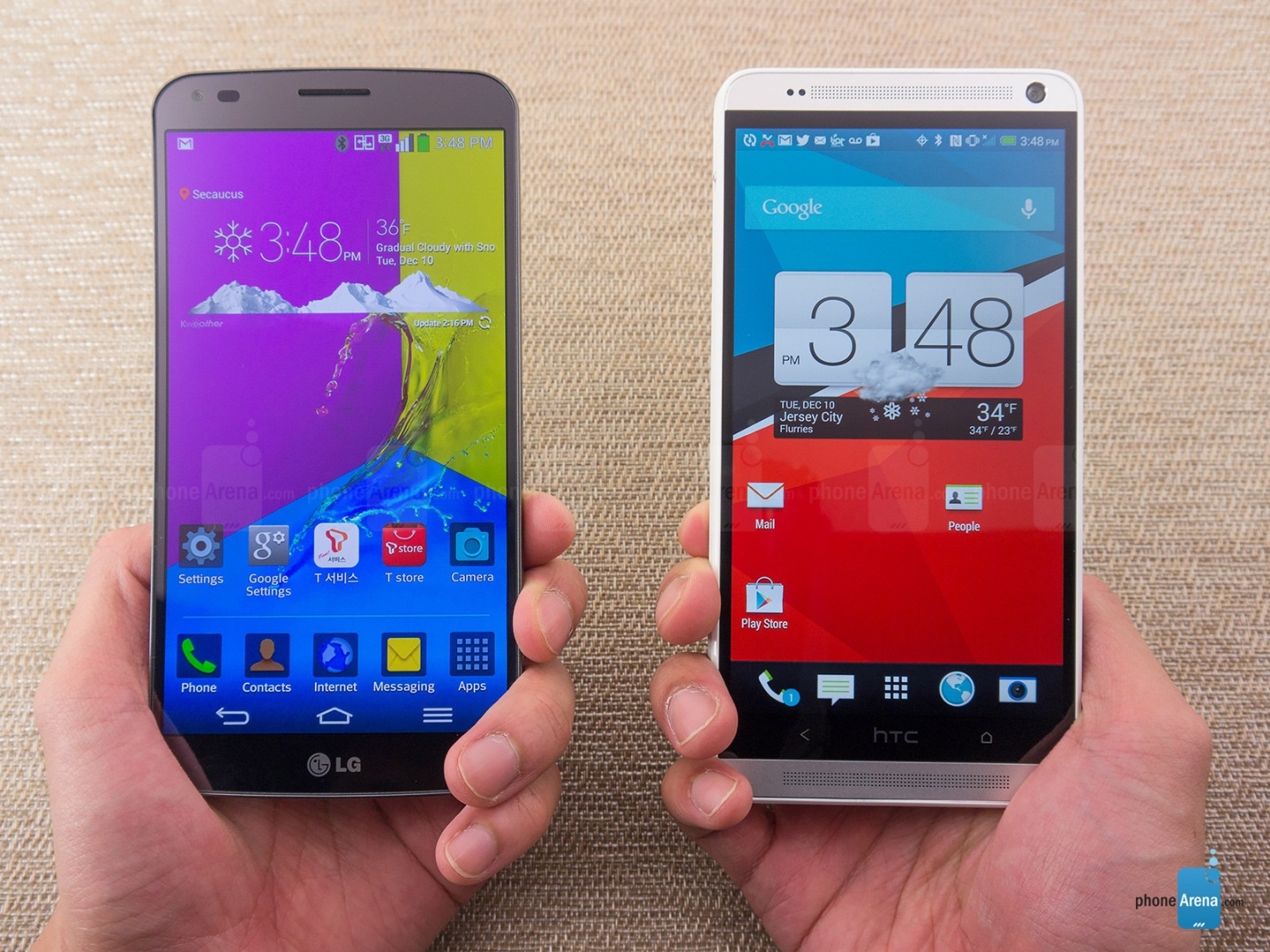So sánh HTC One Max và LG G Flex – Màn hình, pin, máy ảnh và các tính ...