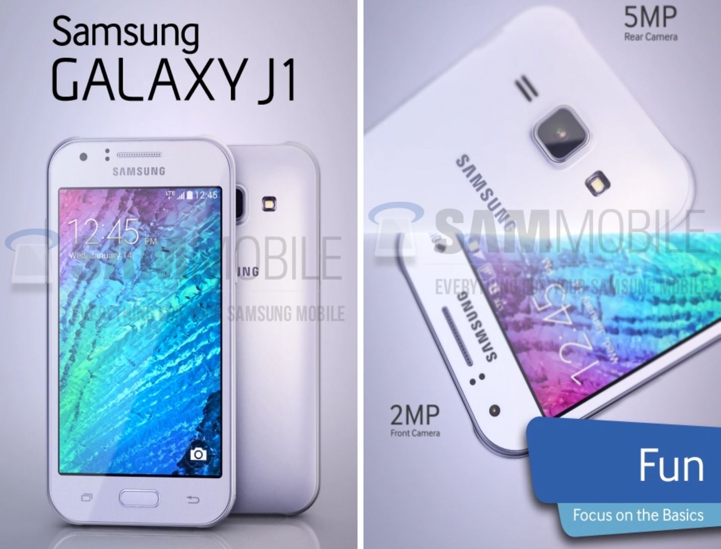 So sánh thông số kỹ thuật của Samsung Galaxy J1 và Samsung Z1