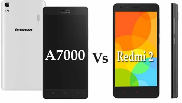 So sánh Lenovo A7000 vs Xiaomi Redmi 2