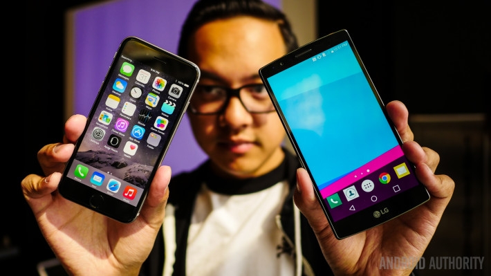 So sánh LG G4 và iPhone 6- Thiết kế và màn hình