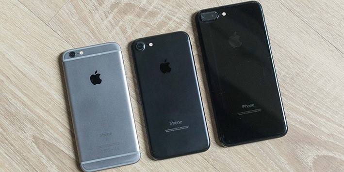 Bộ ảnh so sánh 3 màu iPhone Grey, Black, Jet Black