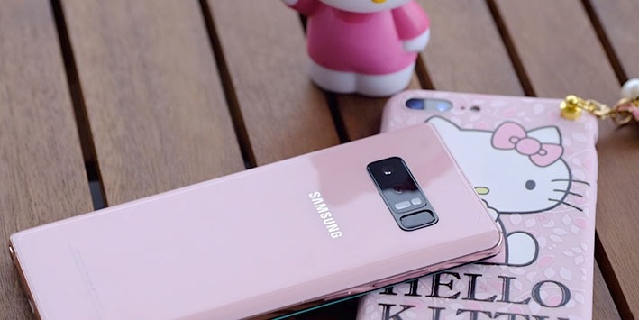 Mở hộp Samsung Galaxy Note 8 Blossom Pink ở Việt Nam
