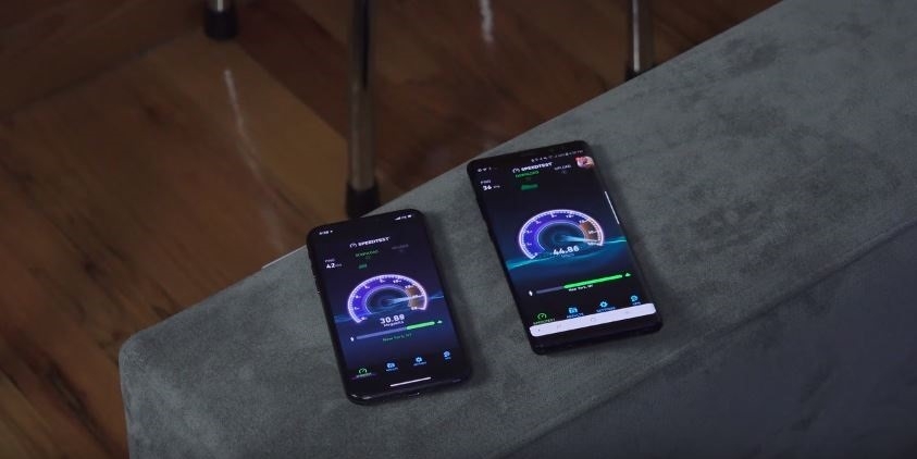 Thử tốc độ LTE giữa iPhone X và Galaxy Note 8