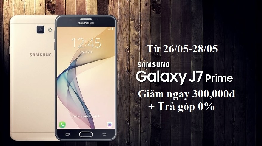 Galaxy J7 Prime giá 5,69 triệu đồng và trả góp 0%