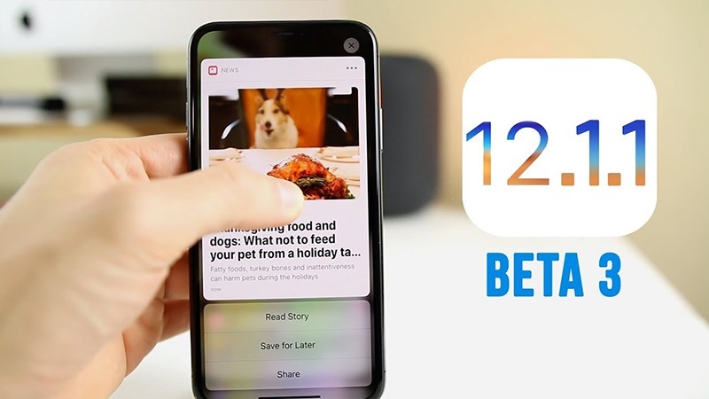 Apple chính thức phát hành iOS 12.1.1 beta 3, mời bạn cập nhật
