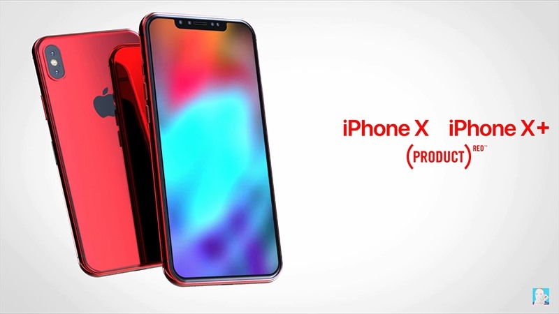 Tròn mắt với ý tương thiết kế iPhone X Red tuyệt đẹp