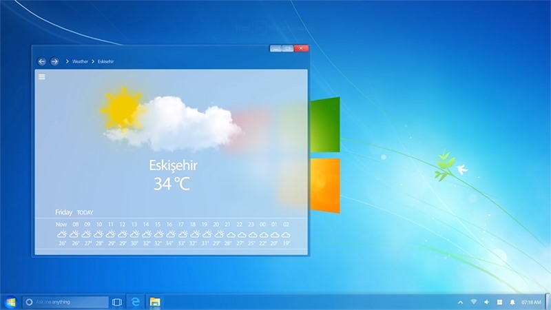Chiêm ngưỡng concept Windows 7 phiên bản Editon 2018 tuyệt đẹp!