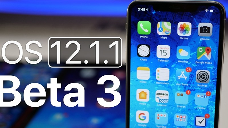 Apple chính thức khóa sign iOS 12.1.1 beta 3