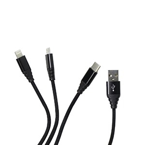 Cáp Lightning 3 trong 1 Type C - Micro 1m ivalue