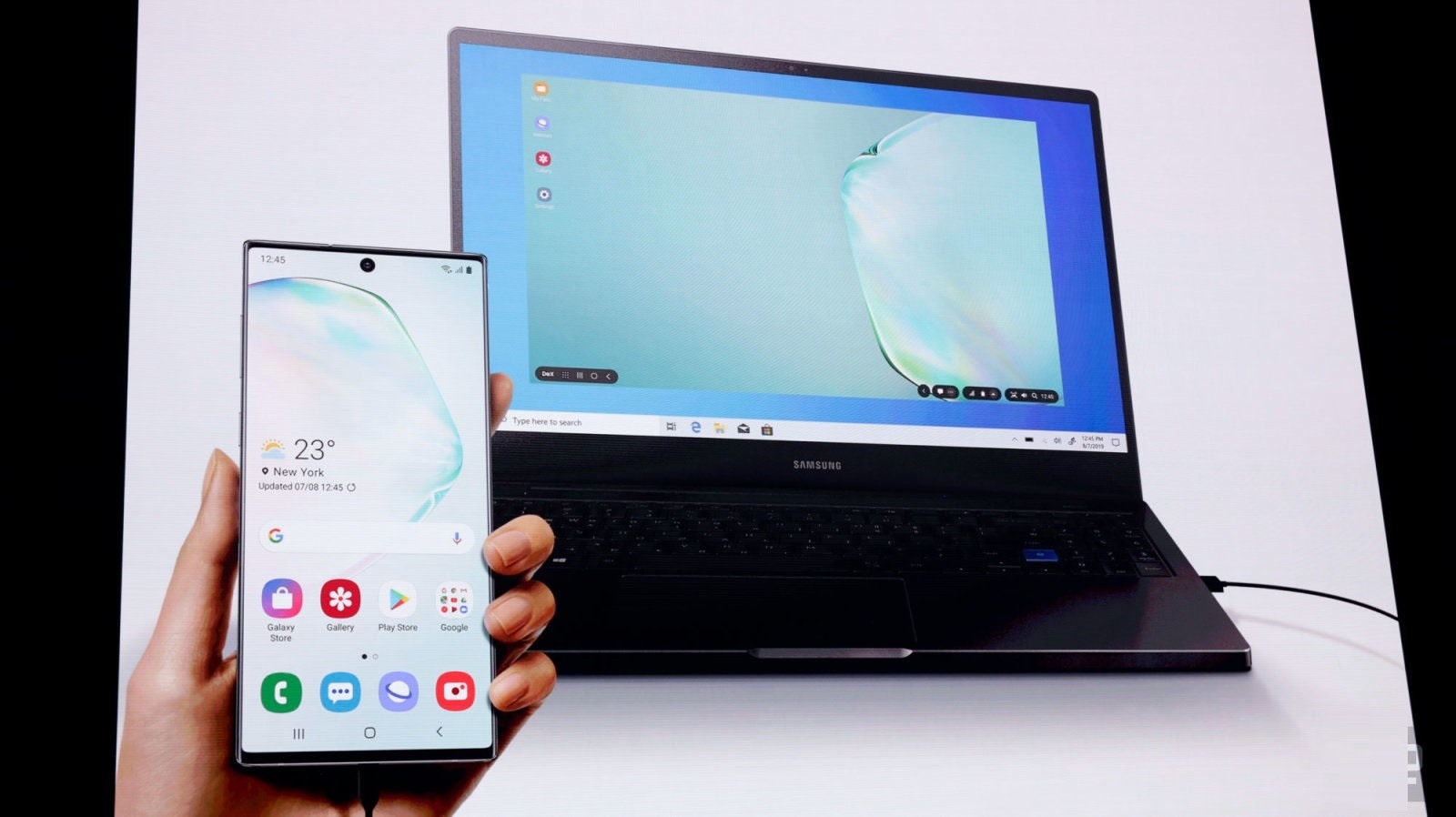 Với Galaxy Note 10, Samsung DeX sẽ cho phép gọi điện từ máy tính