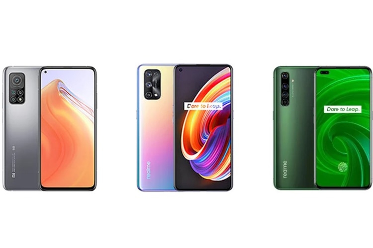 So sánh Xiaomi Redmi K30S với Realme X50 Pro và Realme X7 Pro