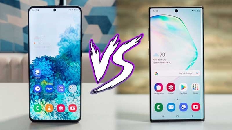 So sánh Samsung Galaxy S20+ vs Galaxy Note 10+