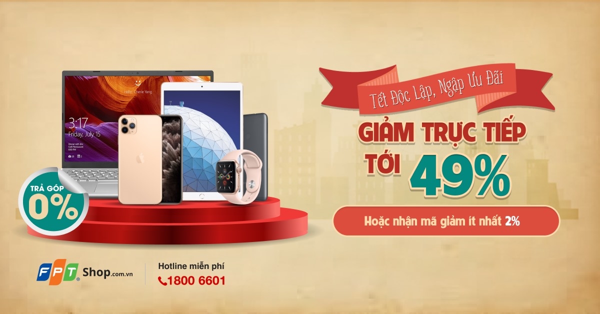 ‘Bùng nổ’ ưu đãi tại FPT Shop nhân dịp 2/9