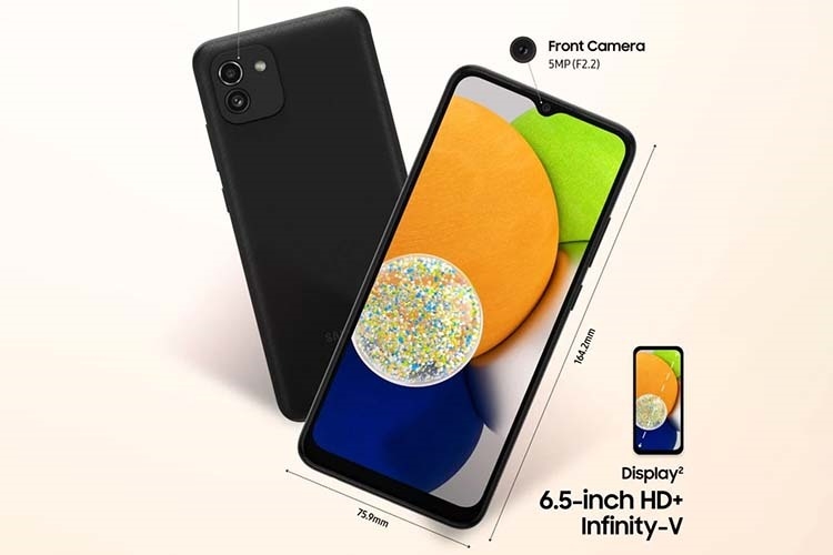 Samsung âm thầm giới thiệu Galaxy A03 với camera được nâng cấp