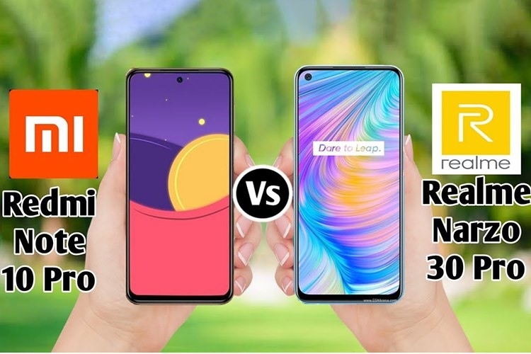 So sánh cấu hình Xiaomi Redmi Note 10 Pro và Realme Narzo 30 Pro