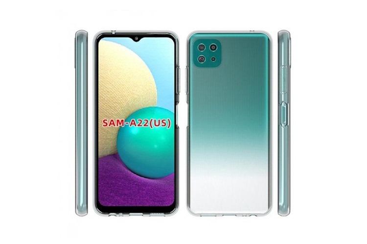 Samsung Galaxy A22 lộ ảnh render sắc nét với màn hình giọt nước