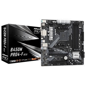 Mainboard ASROCK B450M PRO4 F | Giá rẻ, trang bị ấn tượng