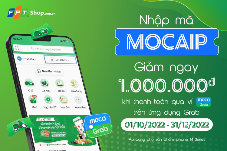 FPT Shop giảm ngay 1 triệu cho khách hàng mua iPhone 14 Series